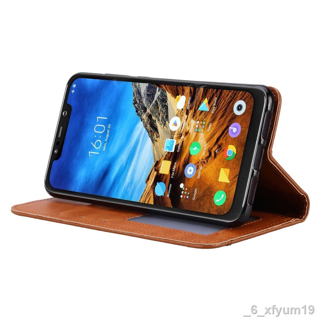 Luxury PU Leather Case Xiaomi Pocophone F1 Stand Card Slot Wallet Flip ...