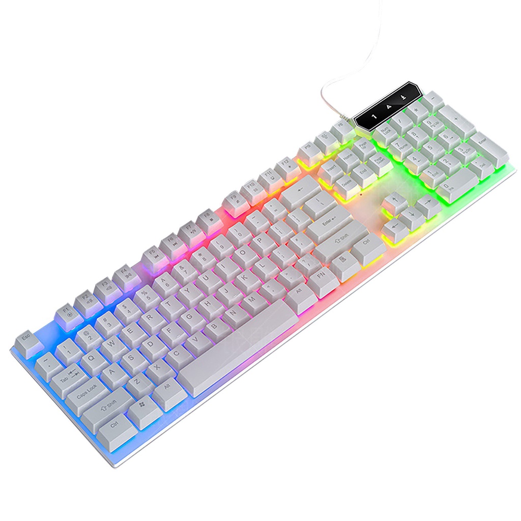 คีย์บอร์ด:V4 104 Keys Gaming Mechanical Keyboard Game Led Backlit Usb ...