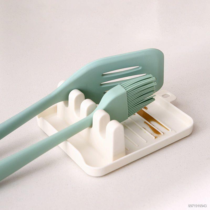 ขายจุด.☸Multi-function spatula rack support kitchen storage pot cover เขียงชั้นวางช้อนไม้พายจัด ...