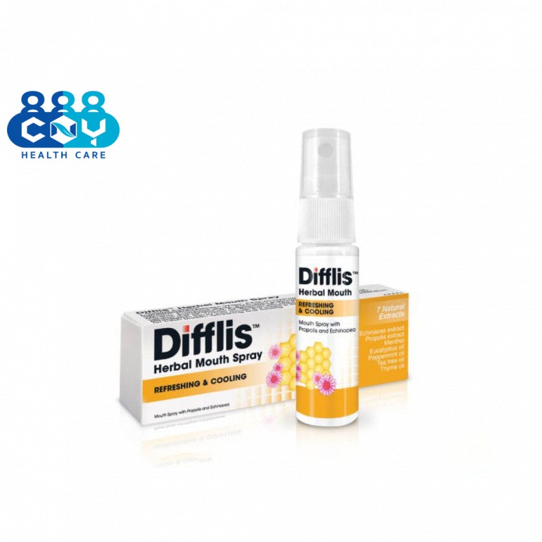 Difflis Herbal Mouth Spray ดิฟฟลิส เฮอร์เบิ้ล เมาท์ สเปรย์ 15ML.สเปรย์ ...