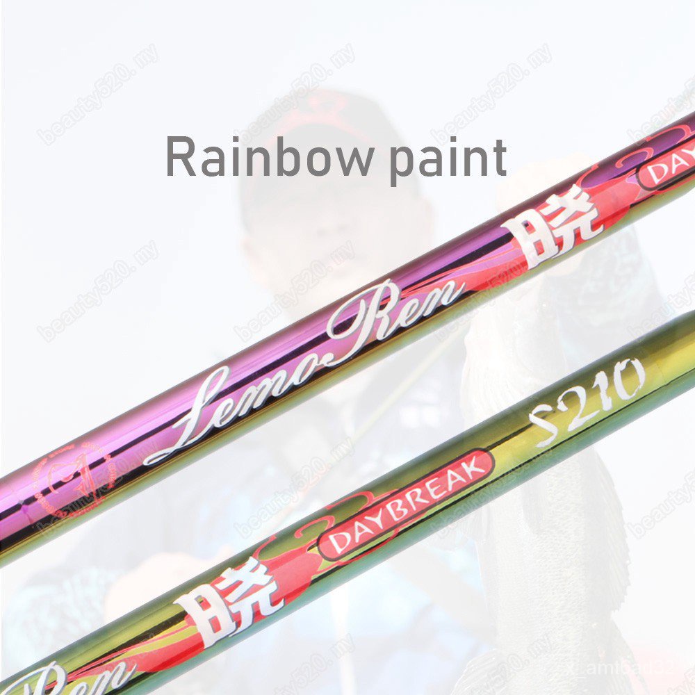 2021M Power Rainbow Color Fishing Rod 1.82.1m Casting Spinning Rod Q6Tn ...