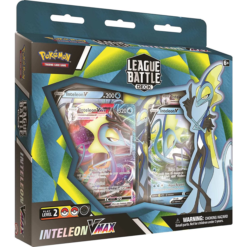 [ของแท้] Pokemon TCG Inteleon VMAX League Battle Deck box การ์ดโปเกม่อน ...