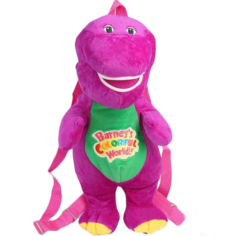 Anime Barney Plush Toy Backpack Bags Singing Friends Dinosaur Barney I ...