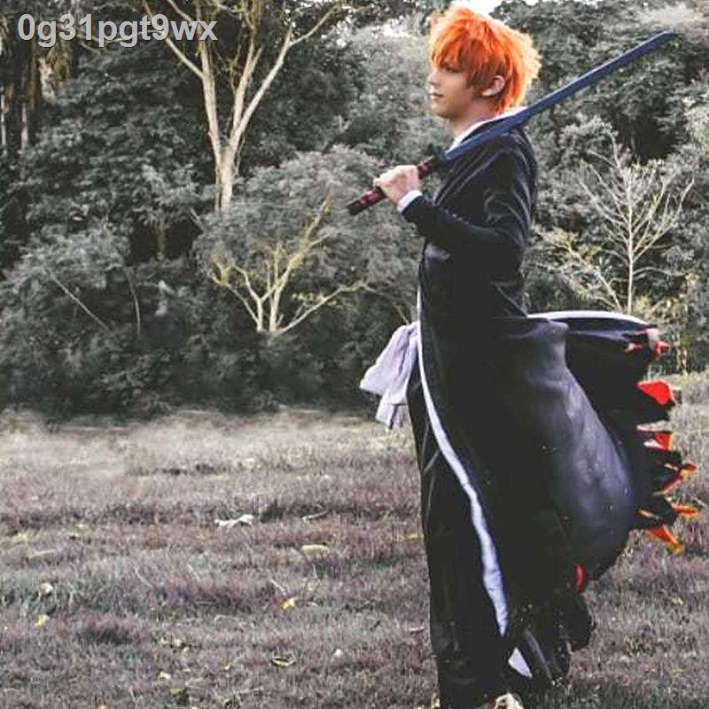 พร้อมส่งอนิเมะน่ารัก Grim Reaper Kurosaki Ichigo Swastika Cloak cos ...