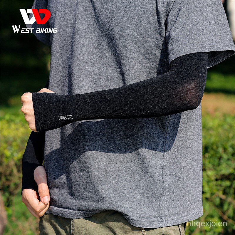 zTAs WEST BIKING Summer Bike Arm Sleeves Cover UV Protection Cycling ...