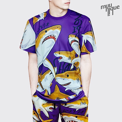 MUUNIQUE JP.T-shirt เสื้อยืด รุ่น Violet SHARK JP-268 - muunique ...