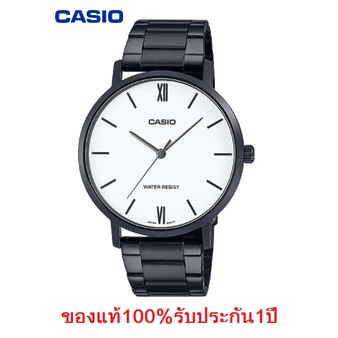นาฬิกา Casio รุ่น MTP-VT01B นาฬิกาผู้ชาย สายแสตนเลสสีดำ รุ่นใหม่ล่าสุด ...