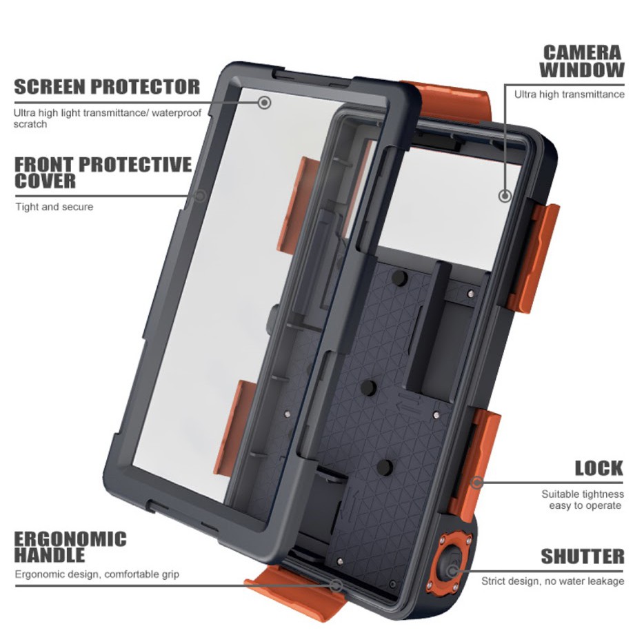 พร้อมส่งจากไทย เคสกันน้ำ SHELLBOX Waterproof Diving Case 49ft ...