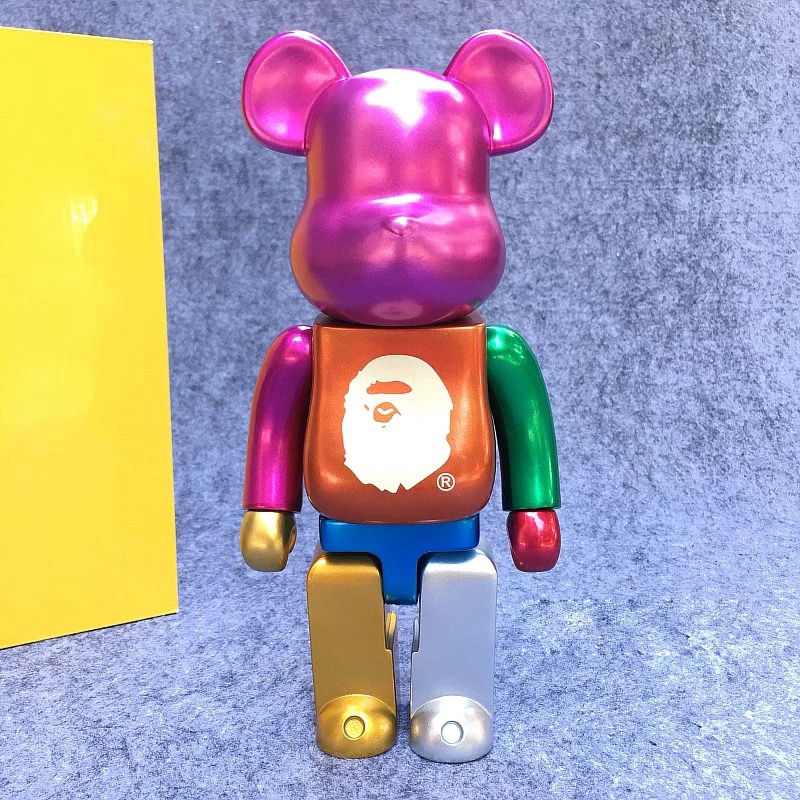 28cm Bape The 25th Anniversary X Bearbrick Fashion Action Figure ...