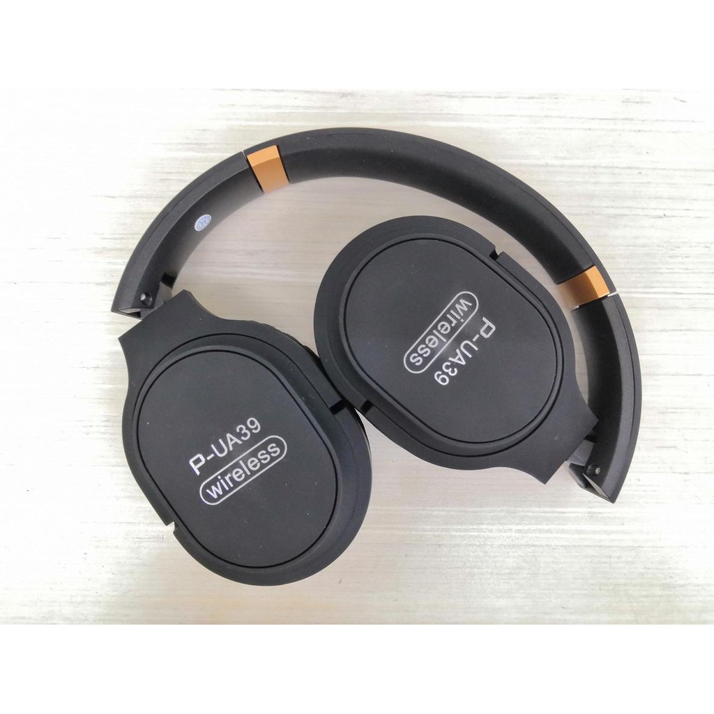 หูฟังแบบครอบหู บลูทูธ ไร้สาย รุ่น P-UA39 Bluetooth Stereo Headset FM ...