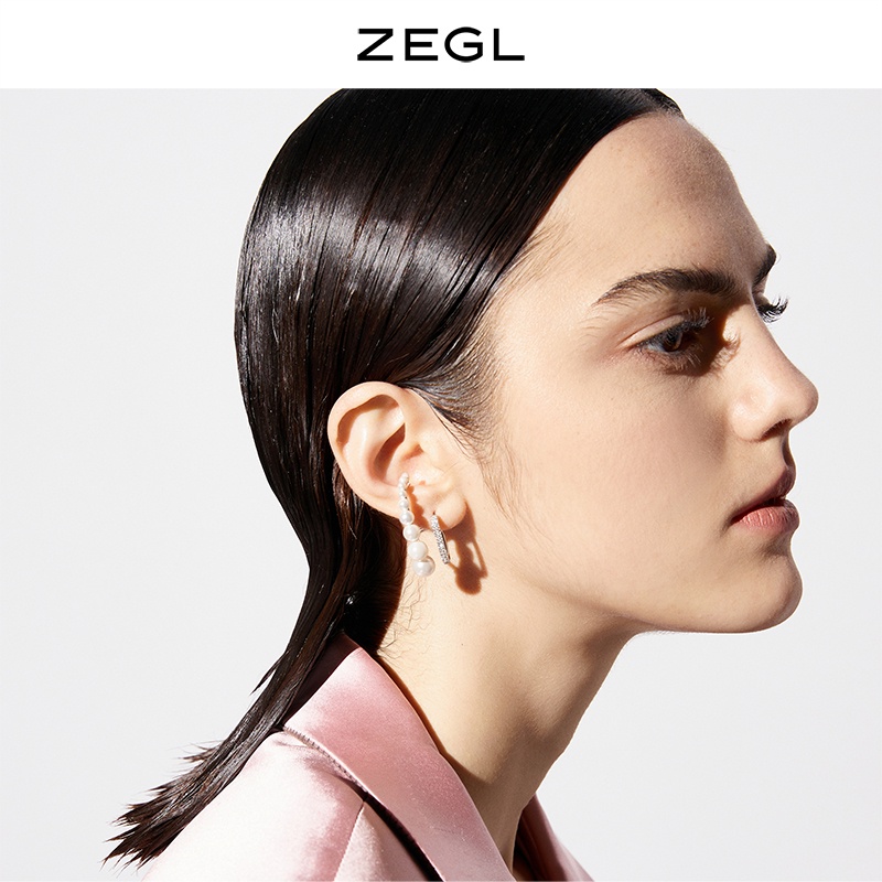 ♟ZEGL ต่างหูมุกเทียมระดับไฮเอนด์หญิงย้อนยุคแสงหรูหราออกแบบเฉพาะต่างหู ...