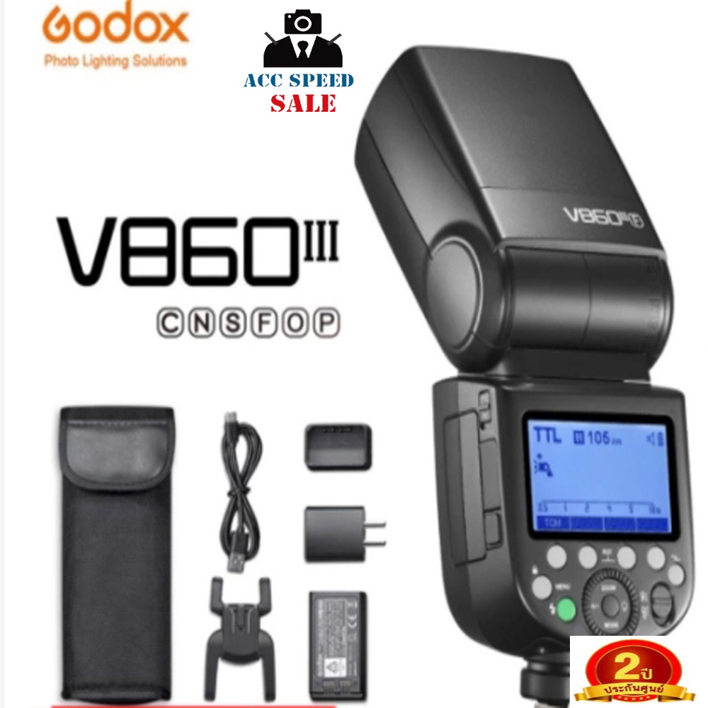 Godox V860 III แฟลชกล้อง Speedlite E-TTL HSS Flash Light สำหรับ Canon ...