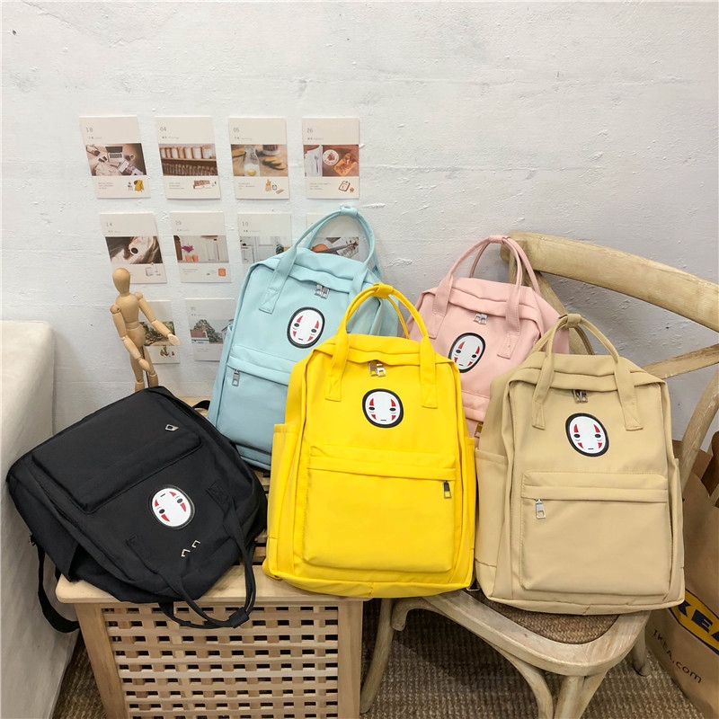 BMOstore NO FACE MAN Backpack Spirited Away Harajuku Style Female Male ...