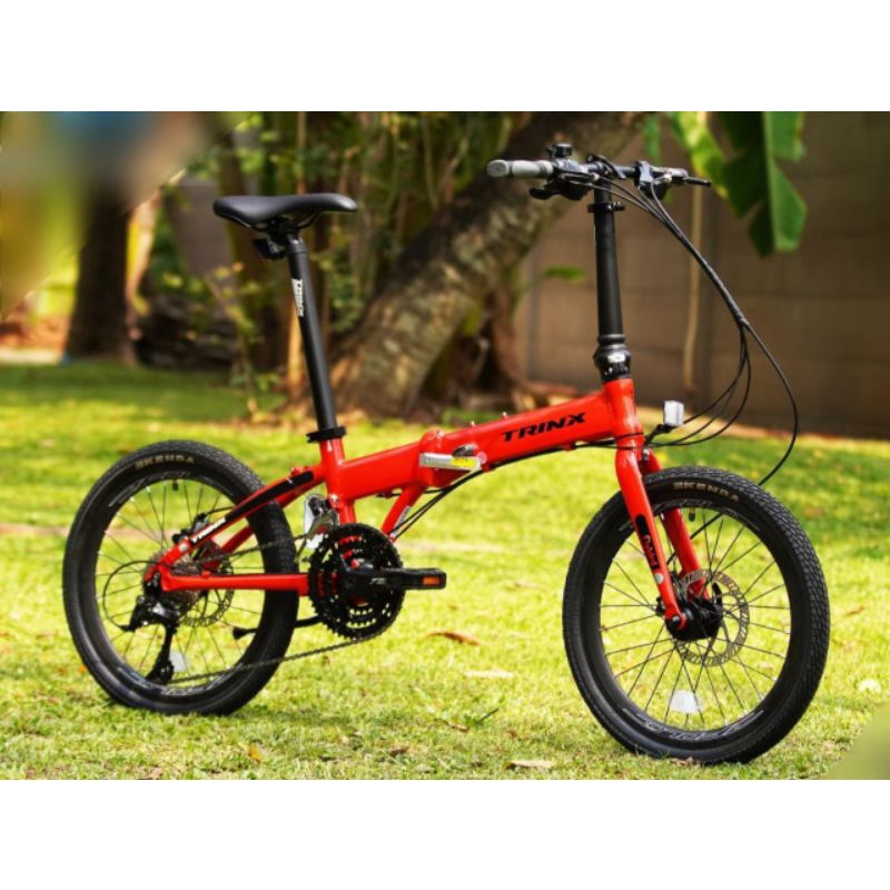TRINX FLYBIRD 3.2(ส่งฟรีผ่อน0) จักรยานพับได้ล้อ 20(406) เกียร์ SORA 27SP ดิสก์เบรค ดุมแบริ่ง ...