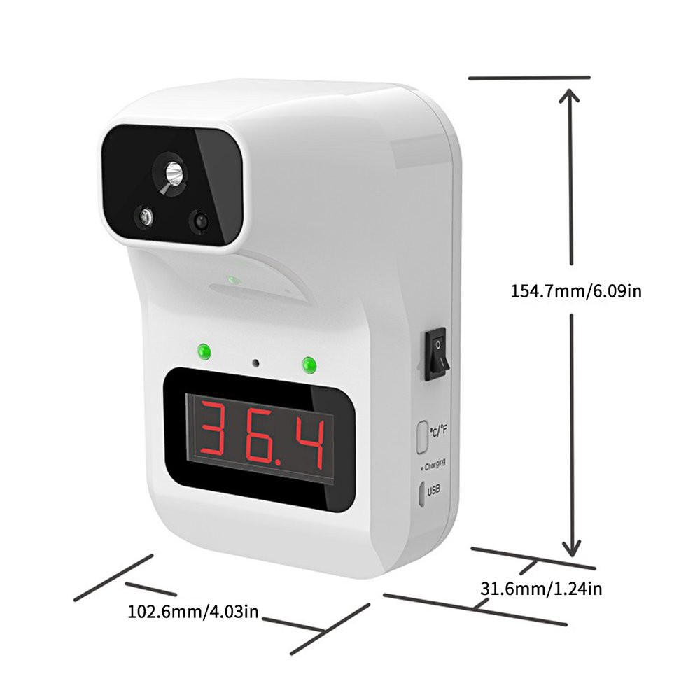 ส่วนลดใหญ่ K3 Infrared Thermometer Non-contact Fixed Hanging Forehead ...