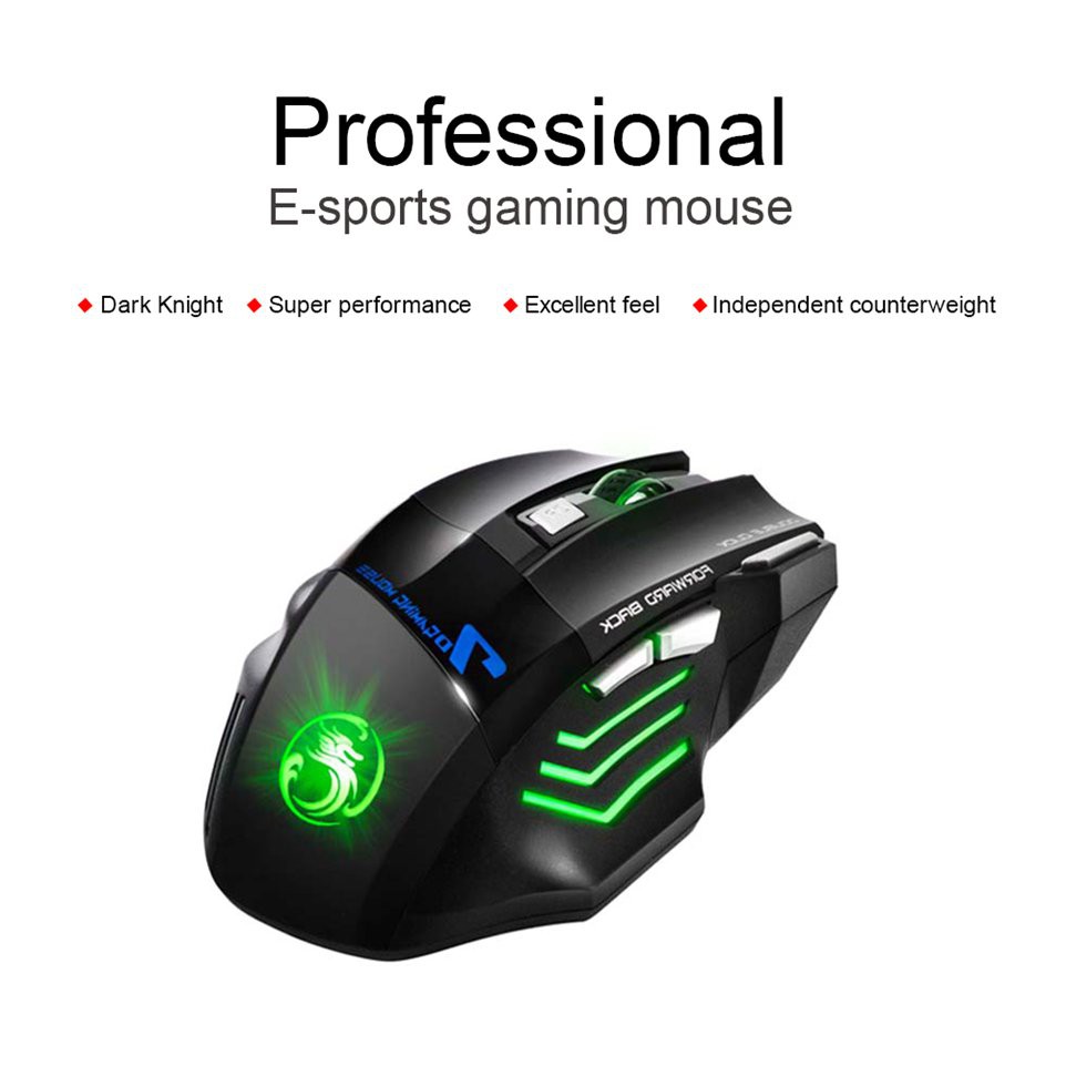 Wired Gaming Mouse Gamer Computer Mouse Gaming Mause USB Ergonomic Mouse Silent 5500 DPI 7 ...