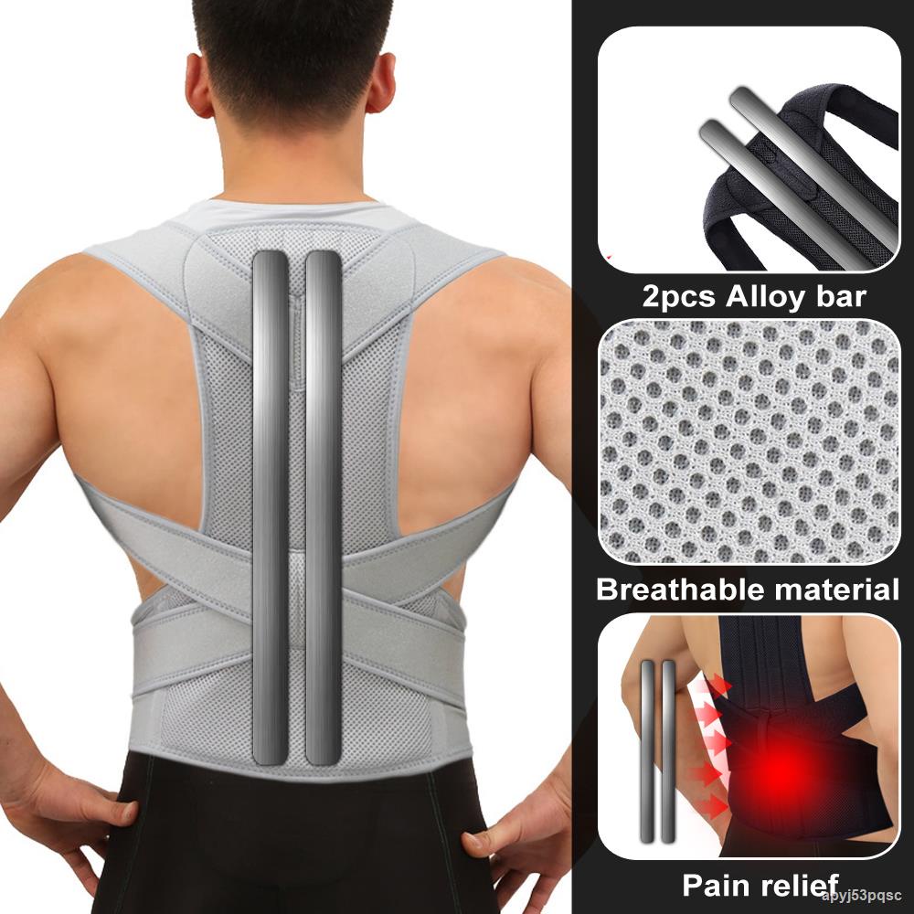 Alloy Bar Posture Corrector Scoliosis Back Brace Spine Corset Shoulder ...
