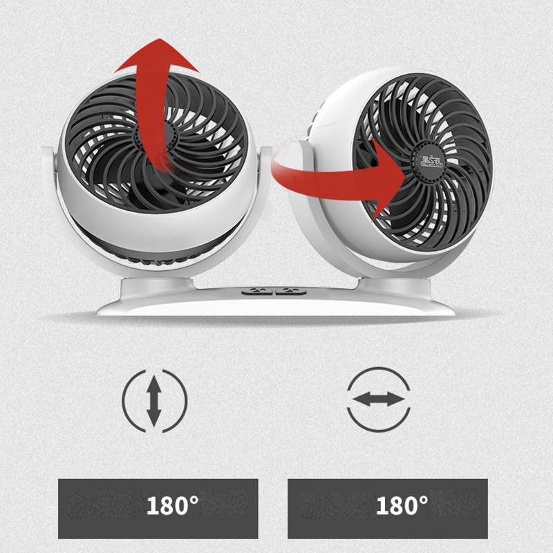 3 Gears Mini Car Cooling Fan Portable Auto Electric Fan Cool USB 12V ...