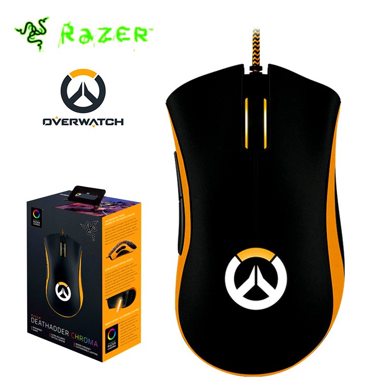 เมาส์เล่นเกม oem razer overwatch deathadder 3500 dpi มีสาย usb 24 ...