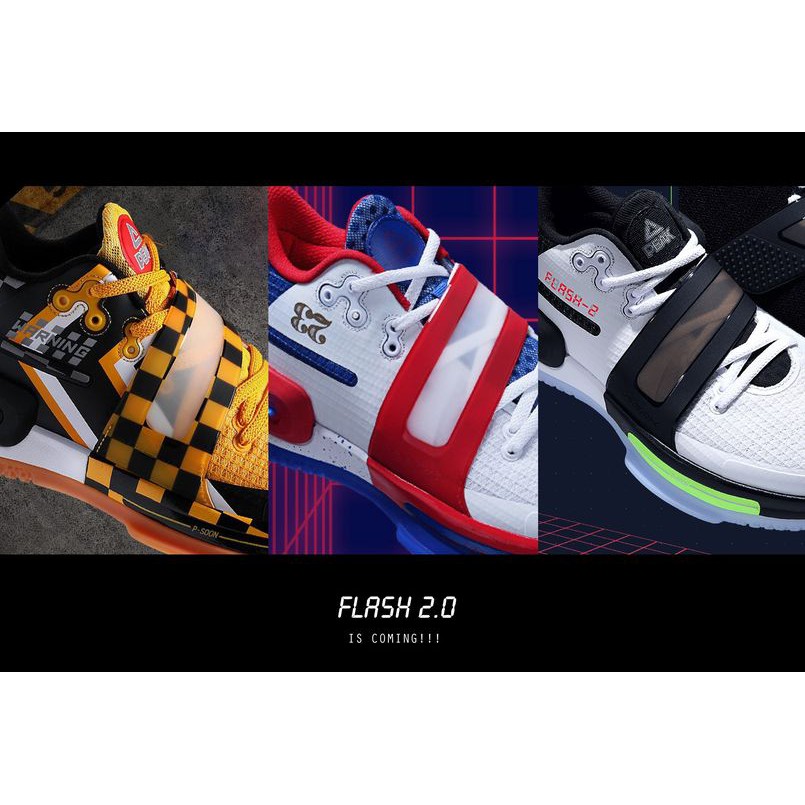 PEAK Flash Lou2 ”Warning” E11793A รองเท้าบาสเกตบอล พีค NBA นุ่ม เบา ...