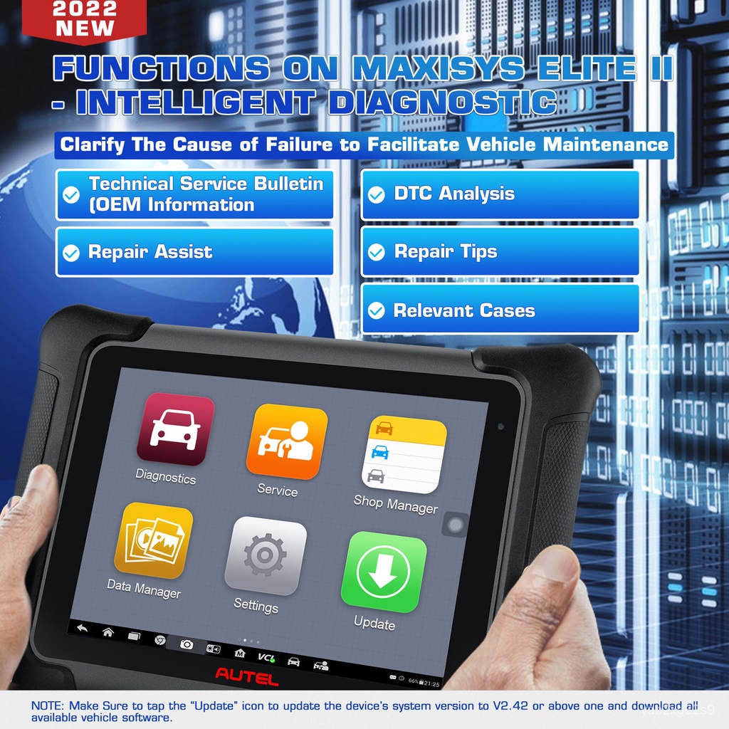 Autel Maxisys EliteII OBD2 Scanner J2534 ECU CodingampProgramming Intelligent Scan Tool Bi ...