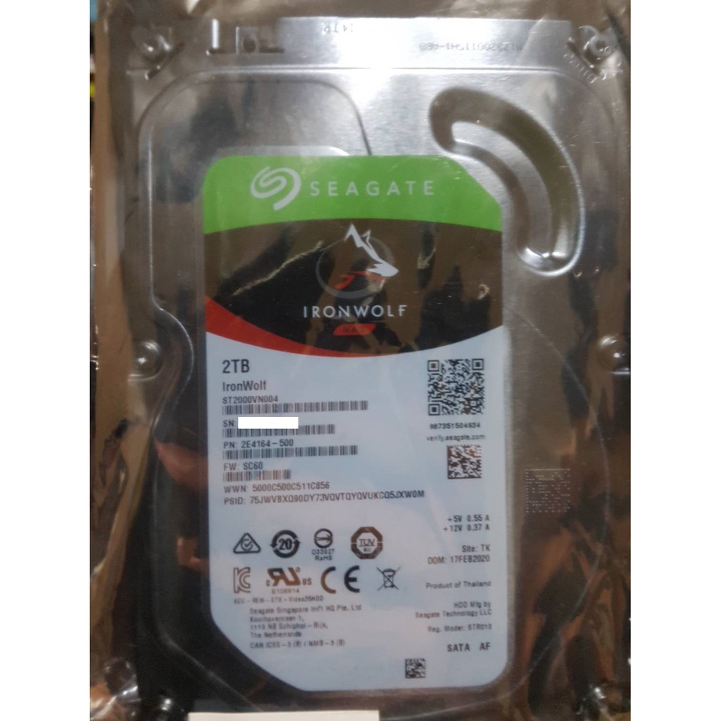 Seagate IRONWOLF NAS 2TB ST2000VN004 3.5 SATA-3 HDD NAS - suradetoh ...