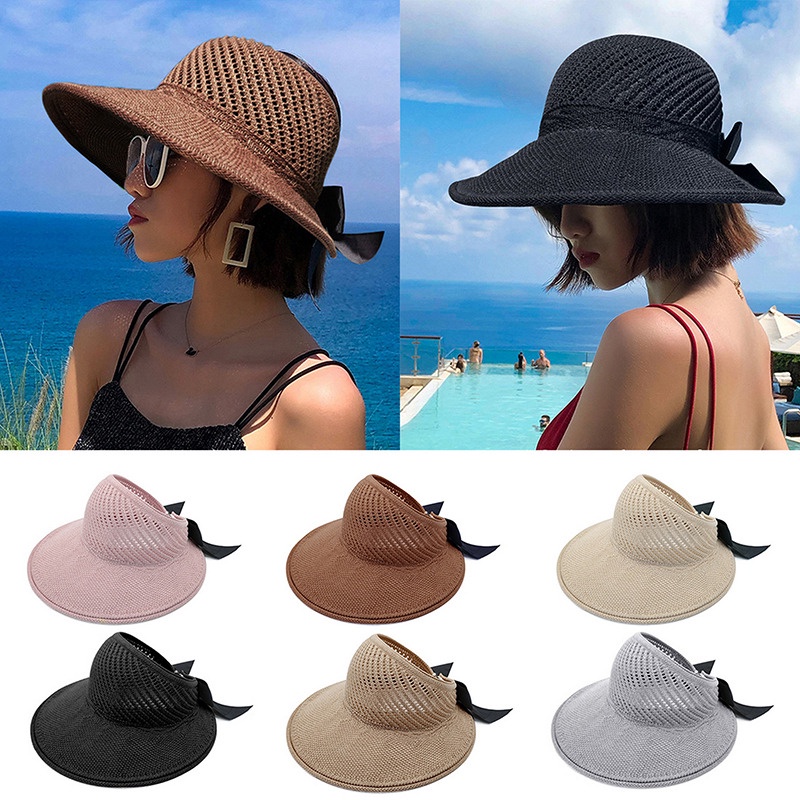000Women Sun Visor Hats Summer Sunshade Hat For Ladies Detachable UV ...