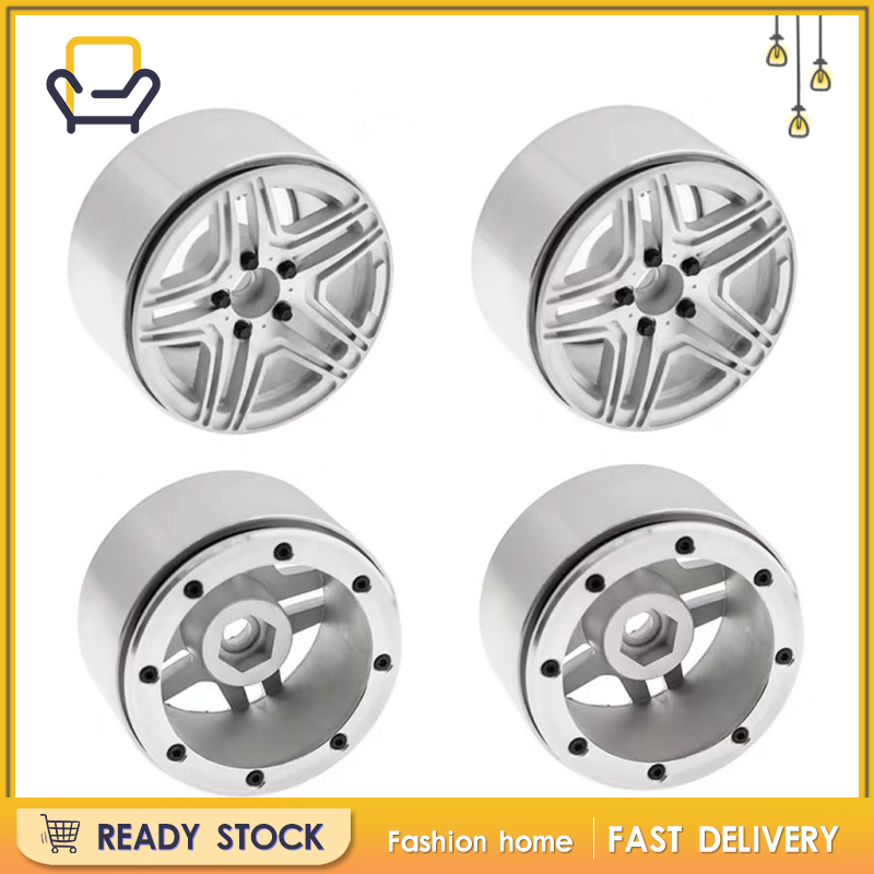 【Fashion home】4PCS Metal 2.2 Wheel Hub for Axial SCX10 1: 10 Scale RC ...