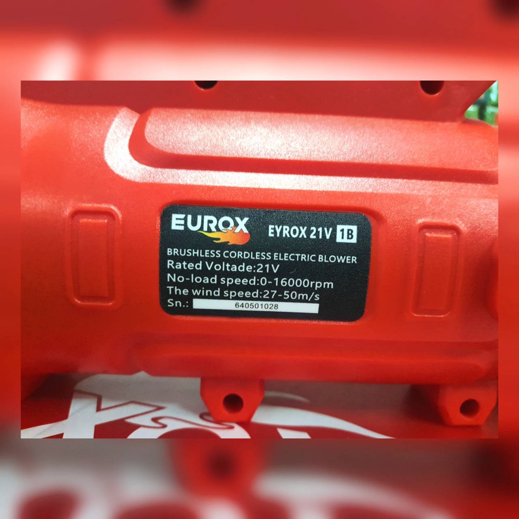 EUROX เครื่องเป่าลมไร้สาย รุ่น EYROX 21V 1B T-SERIES 21V (แบต1ก้อน + ที่ชาร์จ) ปรับได้ 6 ระดับ ...