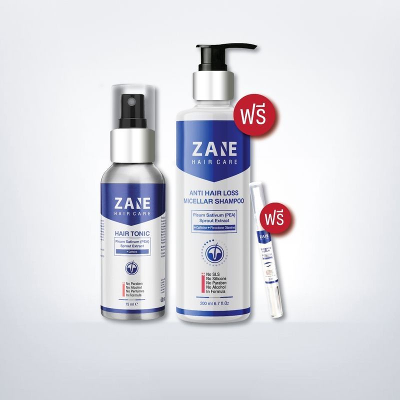 Zane Hair Tonic Plus2ShampooEyebrowรวม3ชิ้น - mamashop.2022 - ThaiPick