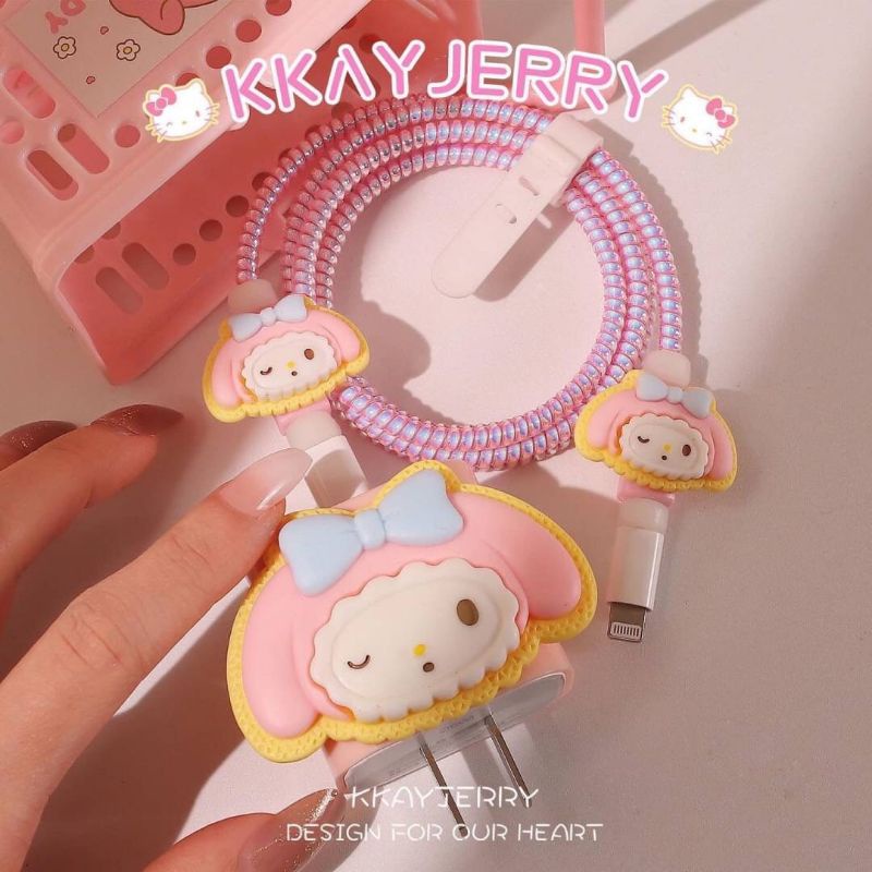 สำหรับ i11-i14promax 18W 20W Set Cable bite For adaptor ถนอมสายชาร์จ - supercase - ThaiPick