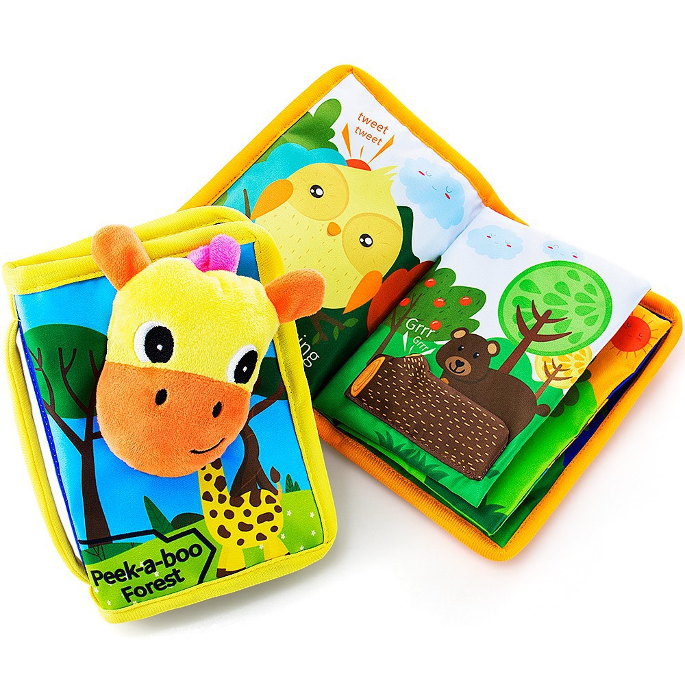TEYTOY 2pcs Baby Soft Cloth Book Toddlers Early Education Toy Forest ...