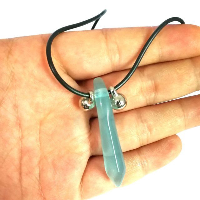 Necklace Naruto seal nine tail fox Blue Transparent four generations ...