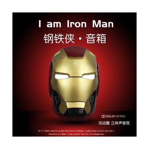 Bluetooth Speaker Iron Man Mini Speaker Subwoofer Iron Man Wireless ...