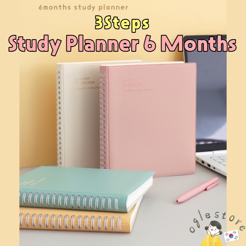 Korean Study Planner 6Months Studyplanner Montlhy Daily Online Classs ...