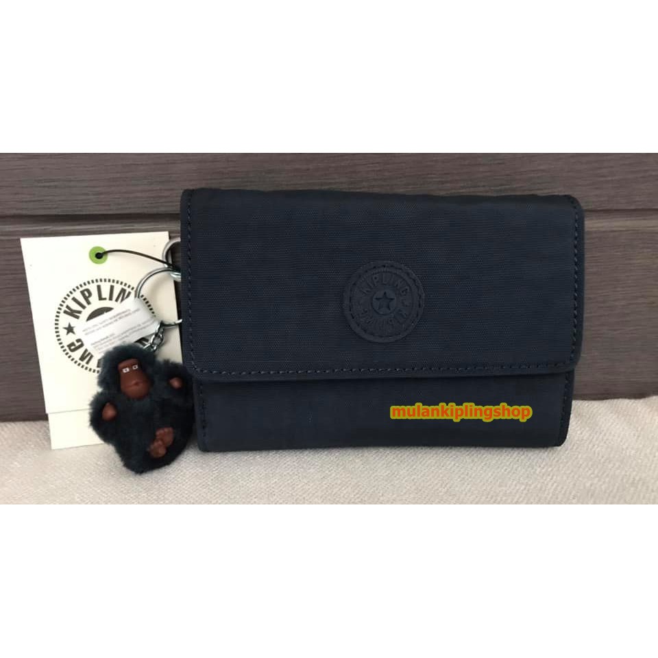 ส่งฟรีEMS Kipling Pixi Wallet - True Blue Tonal สีกรมท่า | Shopee Thailand