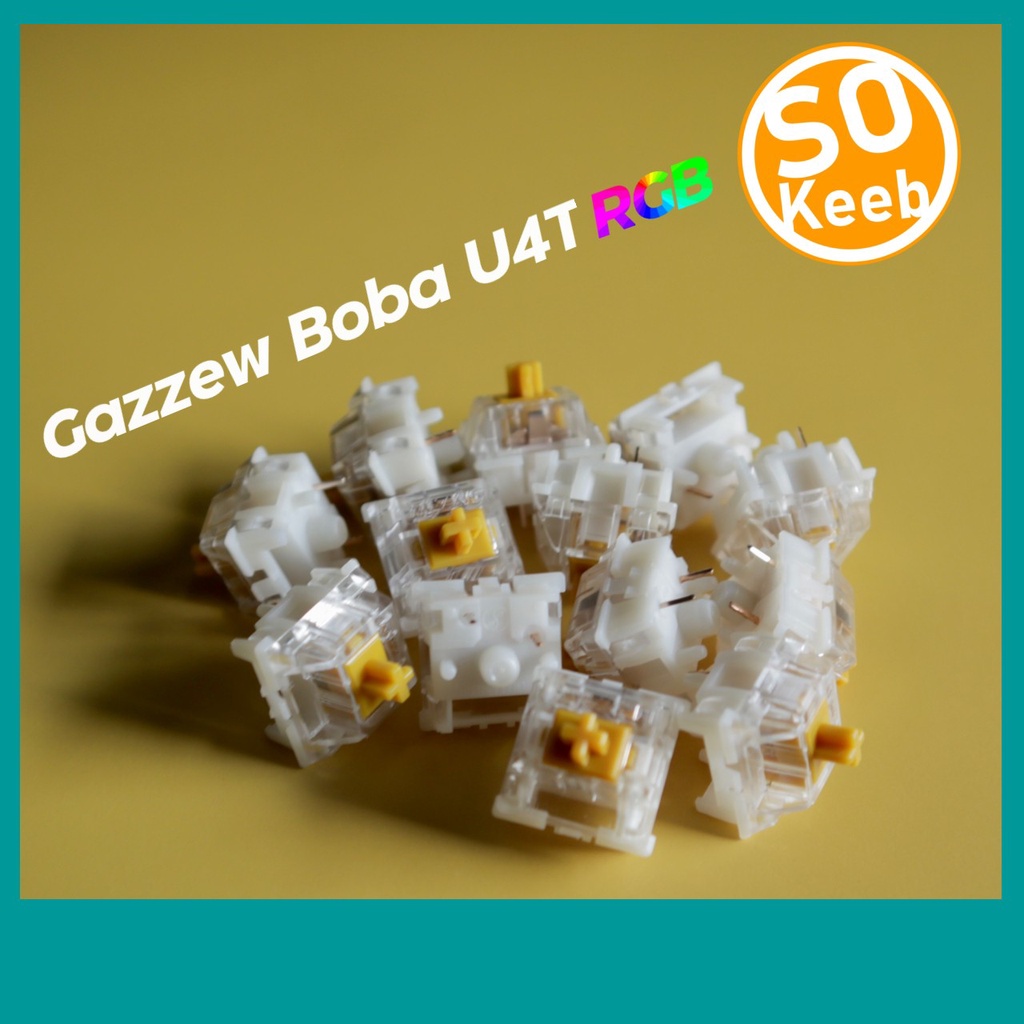 Gazzew Boba U4T RGB Switch 62g และ 68g (Tactile) 10 ชิ้น Mechanical ...