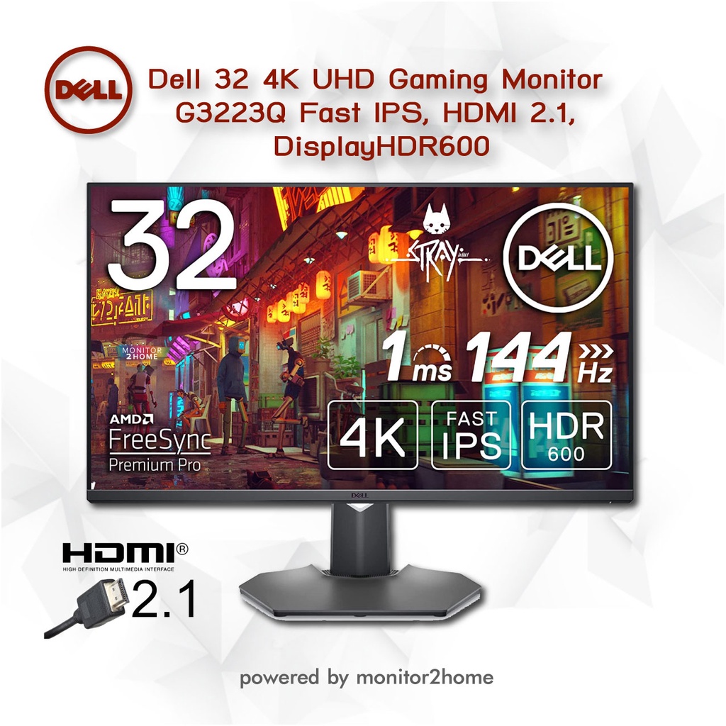 ลดเหลือ 26289 Dell G3223Q 32 4K Gaming Monitor (3 Year Warranty FPS ...