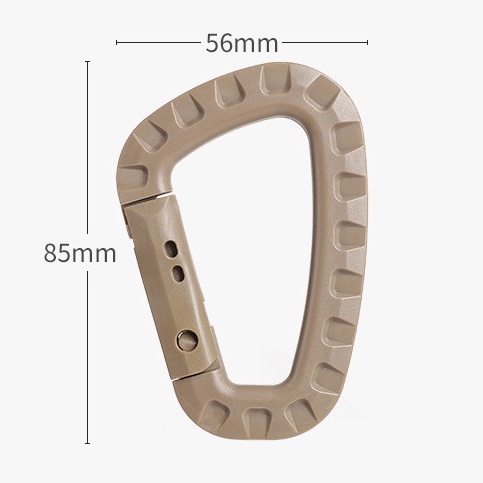 คาราบิเนอร์ Carabiner D Ring สำหรับแคมป์ ตะขอแขวนของ - calmly_season - ThaiPick