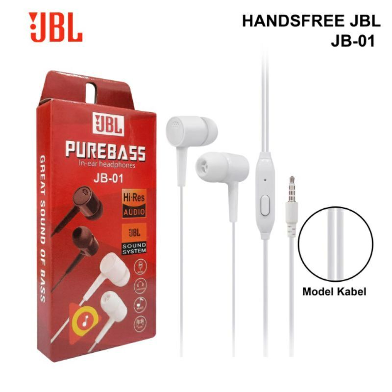 Hf ชุดหูฟัง JBL JB-01 PURE BASSS - desidsponselll.th - ThaiPick