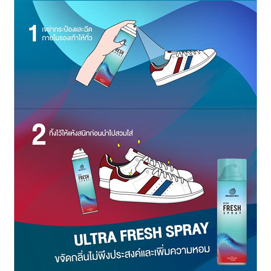 Always Dry Ultra Fresh Spray สเปรย์ดับกลิ่นรองเท้า ของแท้ ...