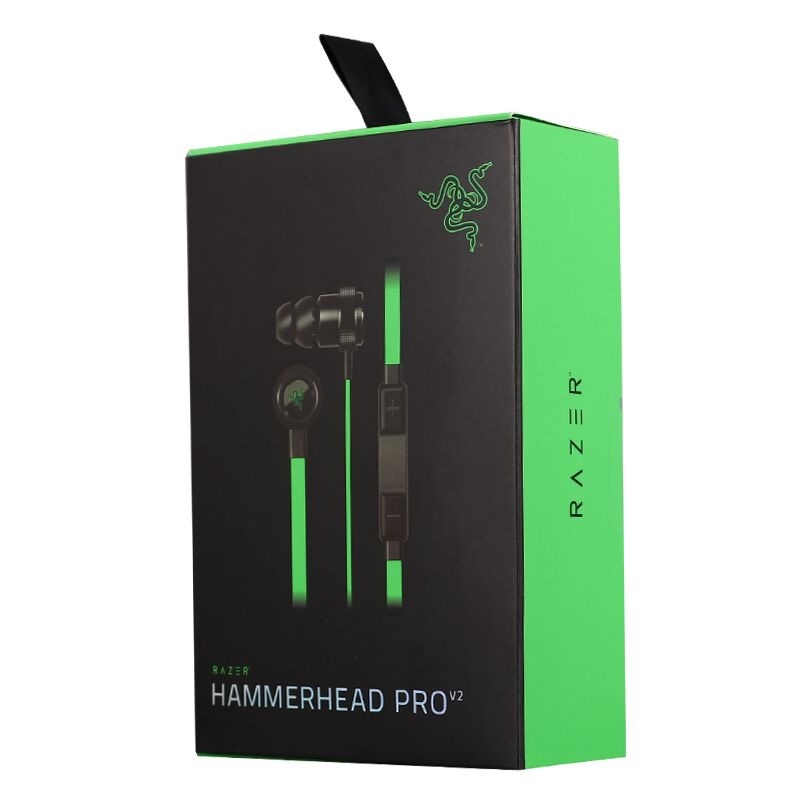 Razer Hammerhead Pro V2 Gaming Headphones Noise Isolation With HD Mic ...