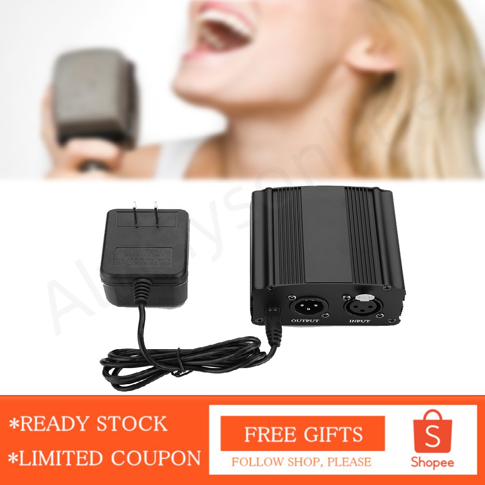 [READY STOCK] 1-Channel Phantom Power Supply with Adapter for ...