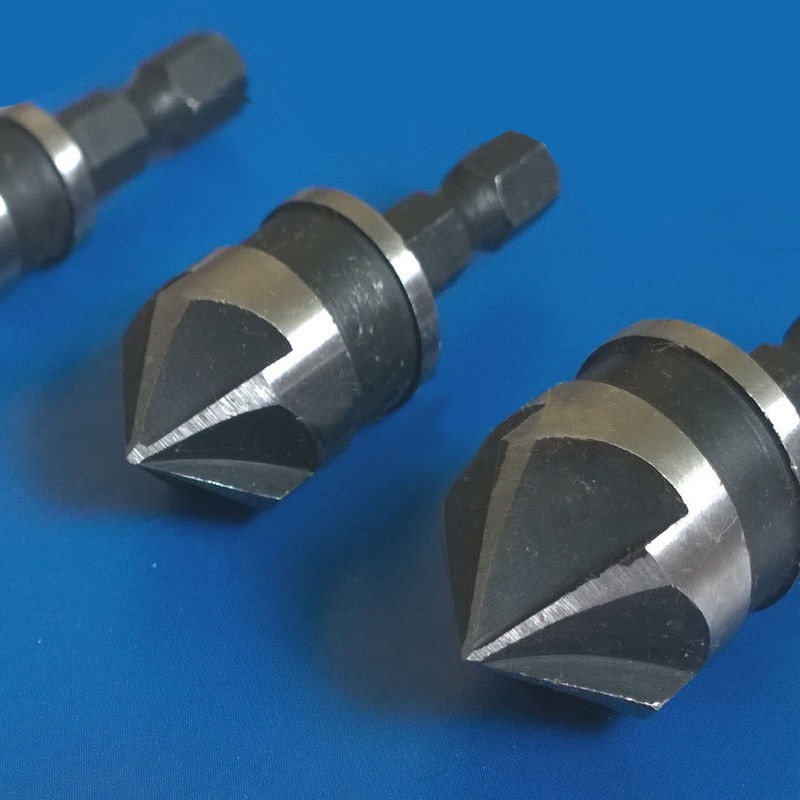 3 ชิ้น 12 + 16 + 19 มม 90 Degree Countersink Drill Bit สำหรับ Wood ...