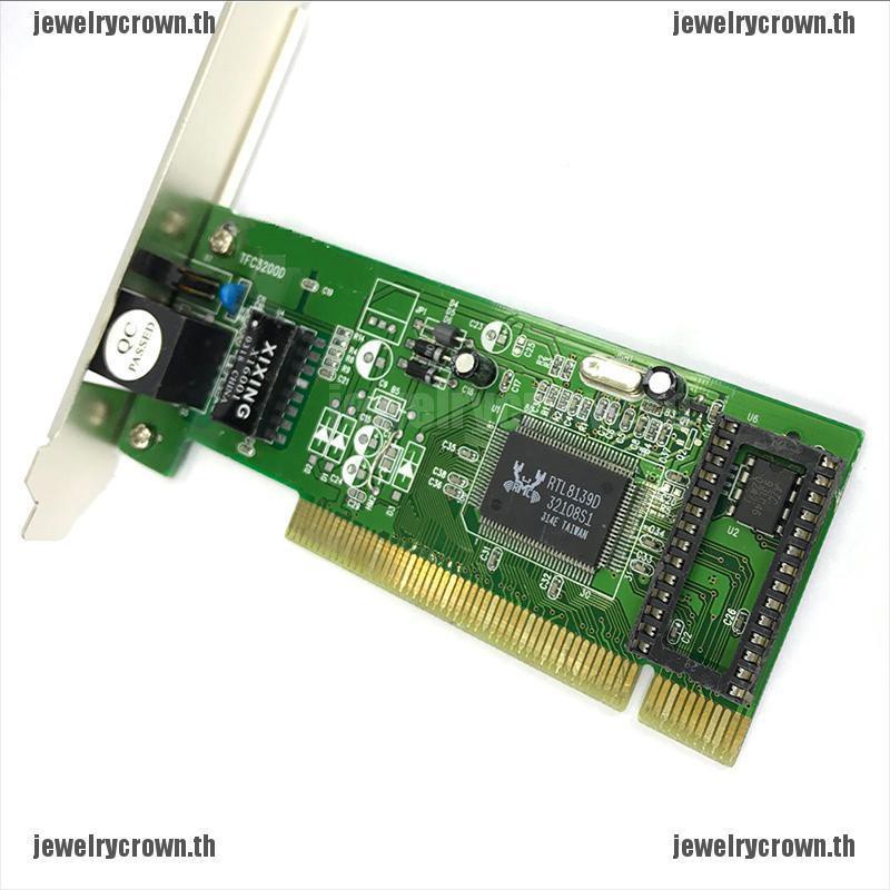 Pci Realtek Rtl 8139 D 10 / 100 M Rj 45 อะแดปเตอร์อินเทอร์เน็ต Lan Card ...