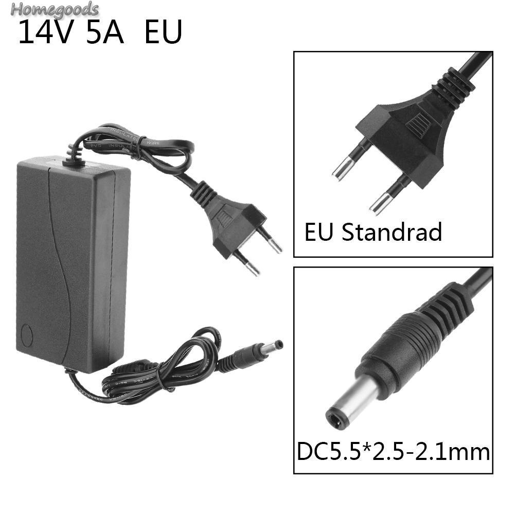 GOOD 100V-240V AC to DC 14V 5A Power Supply Adapter Converter 5.5*2.5-2 ...