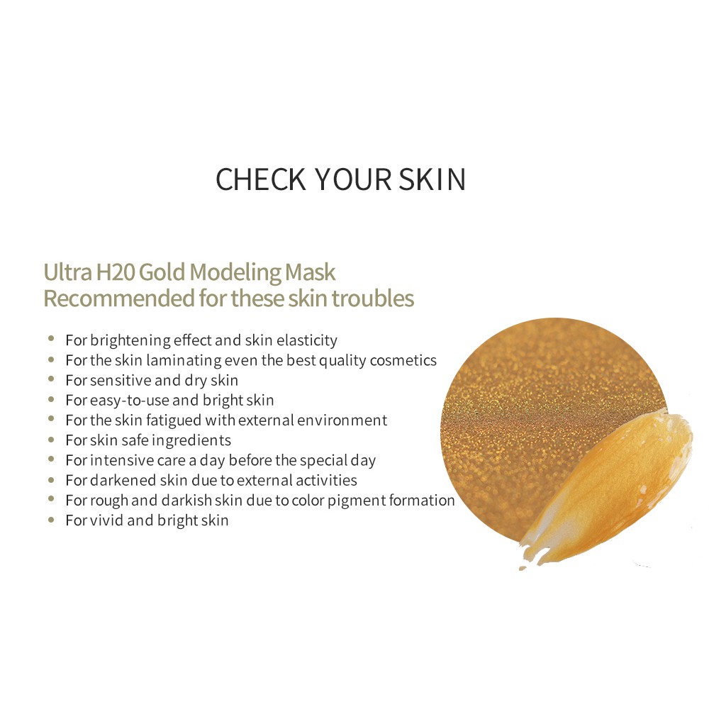 [OFFICIAL]Let Me Skin Ultra H20 Modeling Mask – 2 SET (Gold) Korean ...