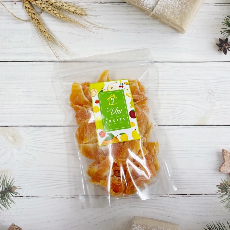 Mandarin Orange Coin ส้มอบแห้งแบบชิ้น ส้มอบแห้ง ผลไม้อบแห้ง เกรด A เกรด ...