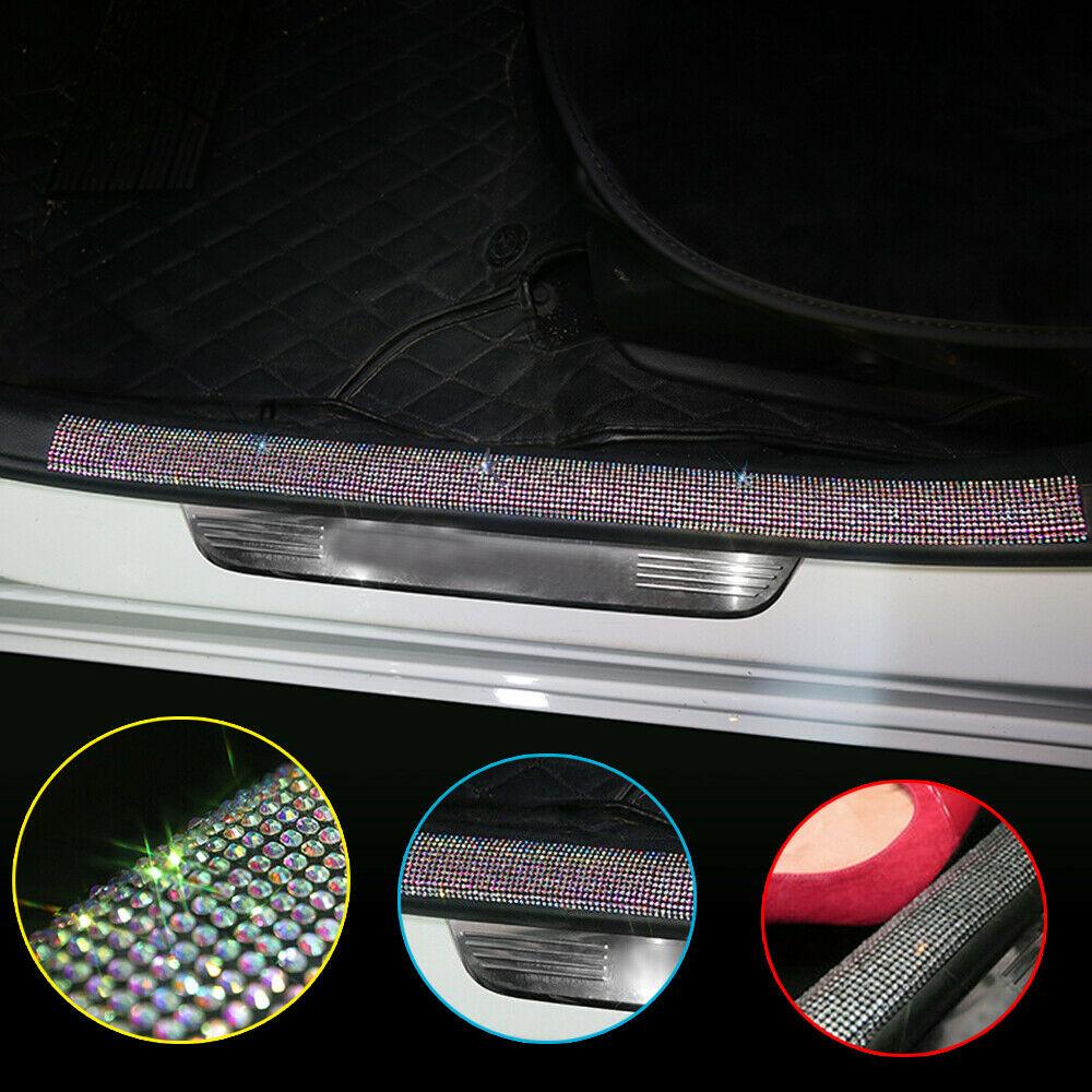 LETTER Cars Accessories Anti-Scratch Bling Bumper sticker Car Door Sill ...