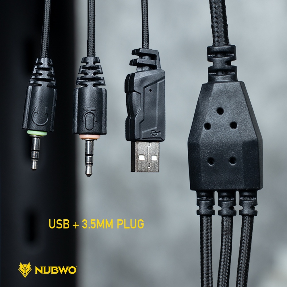 หูฟังเกมมิ่ง NUBWO N1Pro Stereo Headset Gaming หูฟังครอบหู หูฟังคอม โน๊ตบุ๊ค ระบบสเตริโอ กระหึ่ม ...